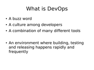 DevOps presentation | ODP | Operating Systems | Computer Software and ...