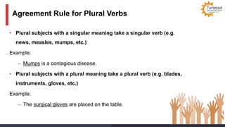 Grammer- Subject Verb Agreement Rules | PPTX