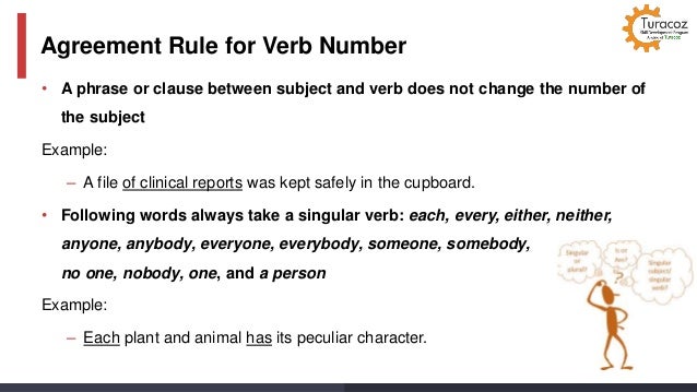 Grammer- Subject Verb Agreement Rules