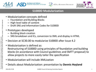 S1000D User Forum 2016 | PPTX