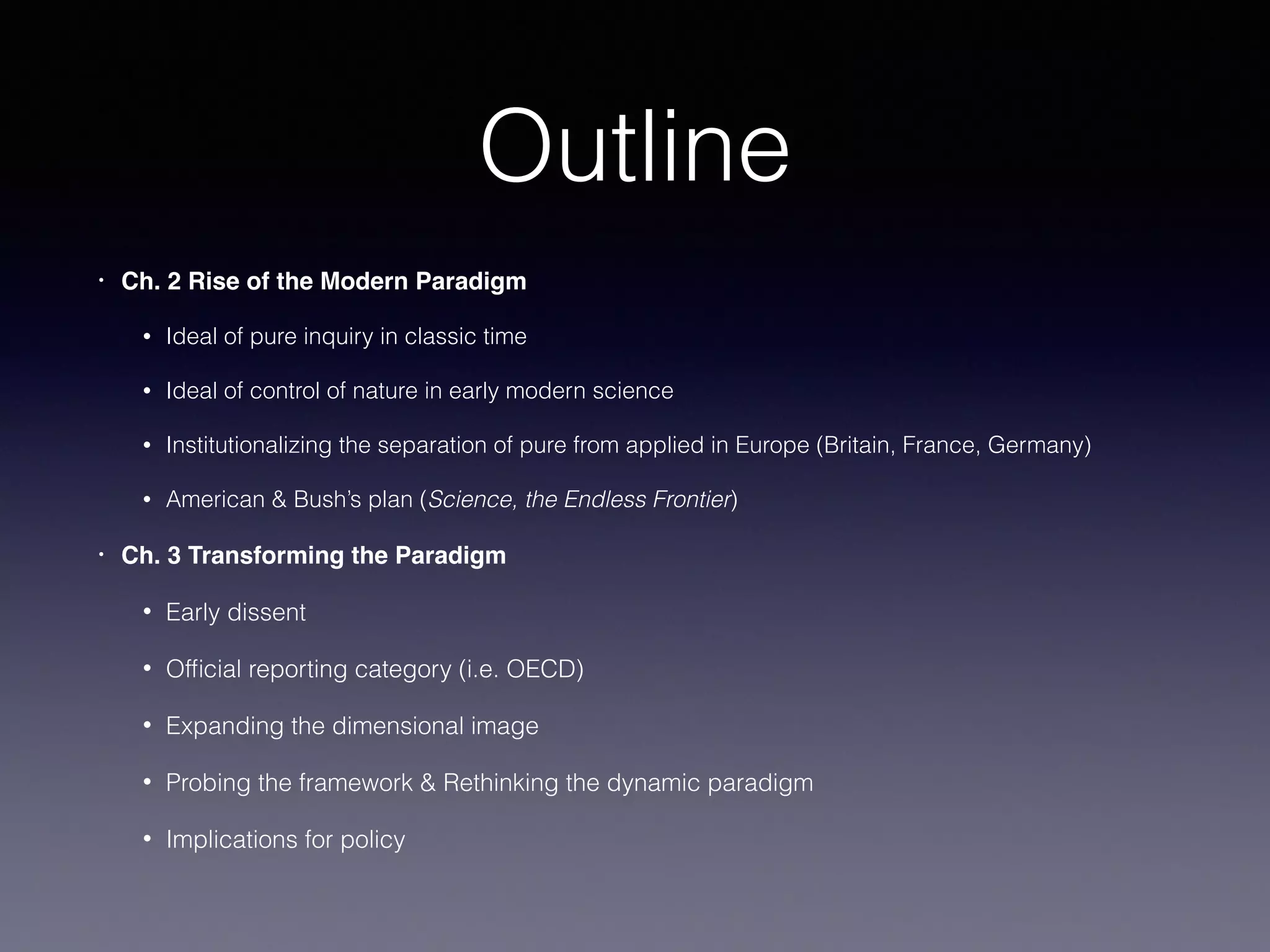 Rise of the Modern Paradigm and Transforming the Paradigm | PPT