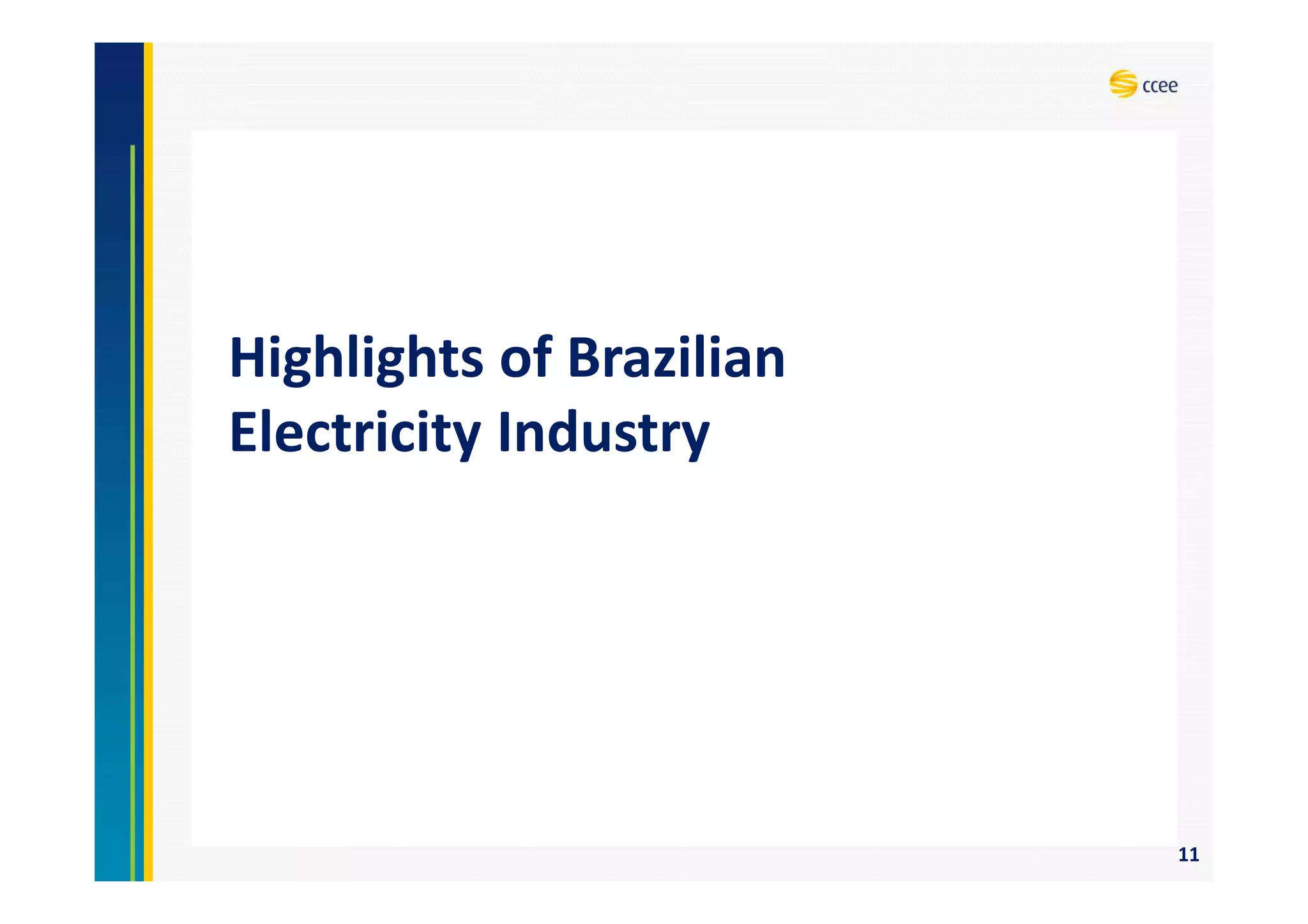 Overview of the Brazilian Electricity Industry | PDF