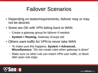 OpenVPN as a WAN - pfSense Hangout October 2016 | PPT