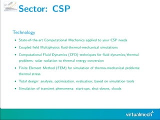 Virtualmech energy CSP presentation | PDF