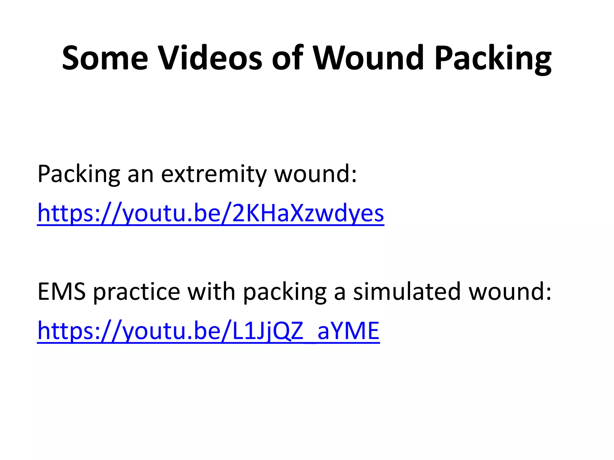 2016 10 06 wound packing 101 | PPTX