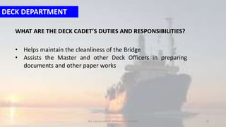 Officers and Crew in the Deck Department | PPTX