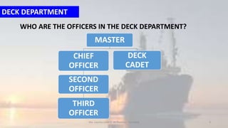 Officers and Crew in the Deck Department | PPTX