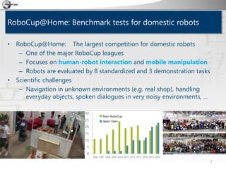 New challenge in RoboCup 2017 Nagoya: RoboCup@Home Standard Platform | PDF