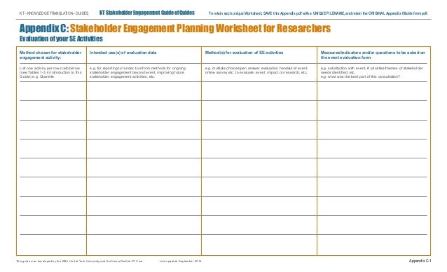 Stakeholder Engagement Guide of Guides