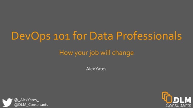 DevOps 101 for data professionals | PPT