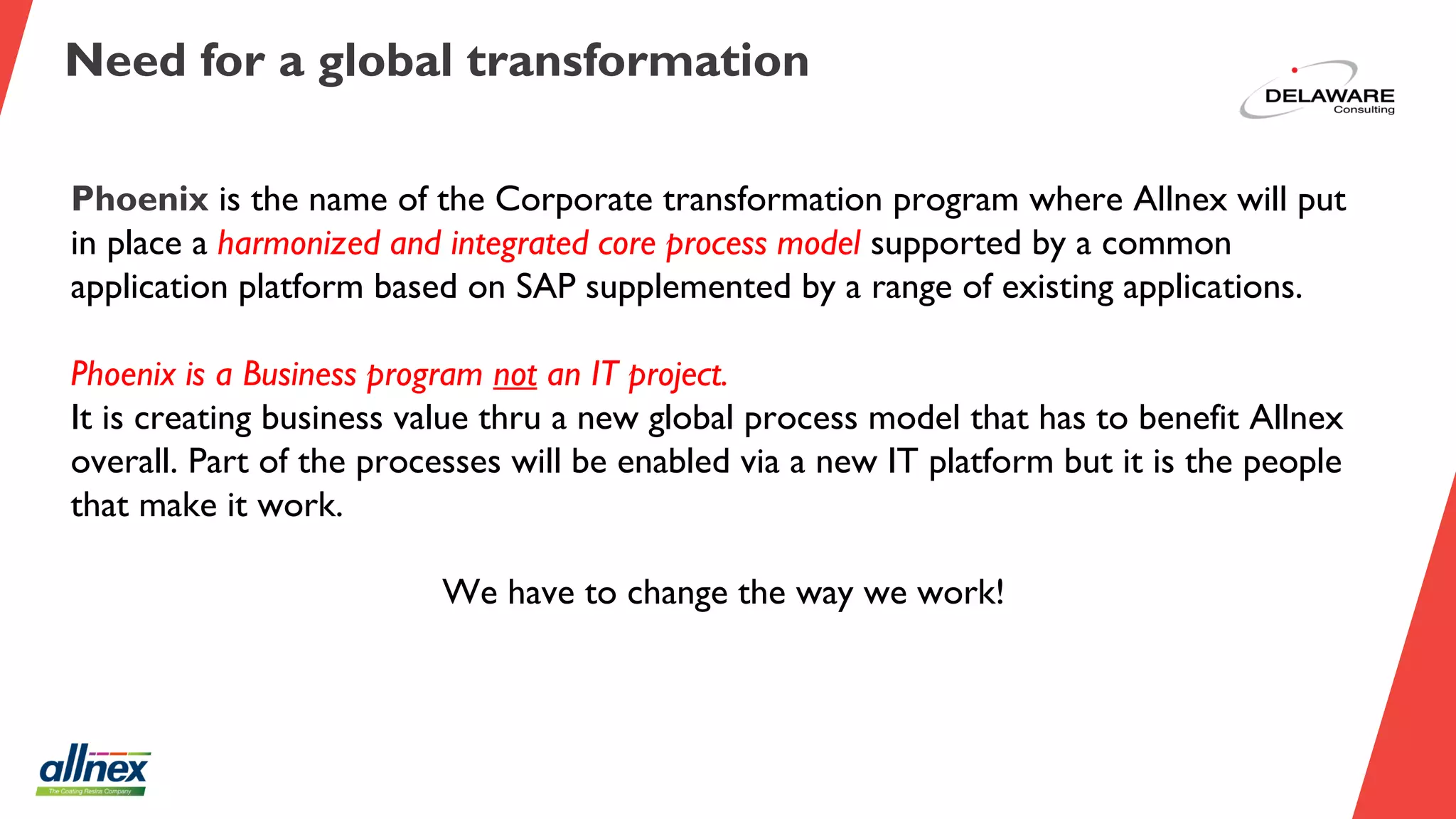 Streamlining Global Business Processes with SAP at Allnex | PDF