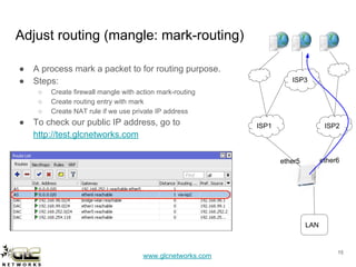Connection load balancing with mikrotik [workshop] | PPT