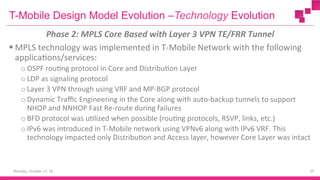 Network Design Evolution (T-Mobile USA Case Study) | PPT