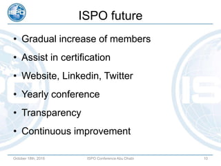International Standard for maritime Pilot Organizations - ISPO ...