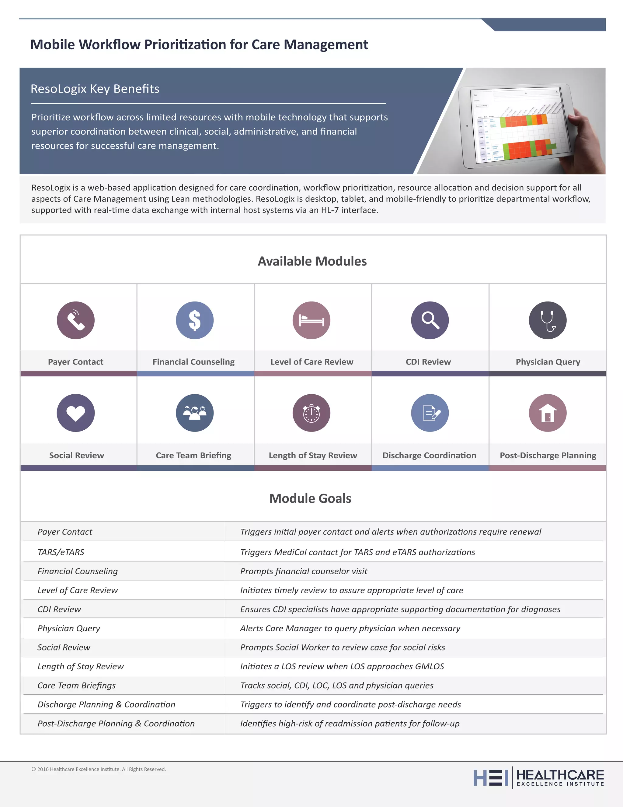 ReSoLogix: Mobile Workflow Prioritization for Care Management | PDF