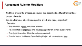 Subject Verb Agreement Rules | PPT