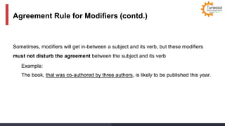 Subject Verb Agreement Rules | PPT