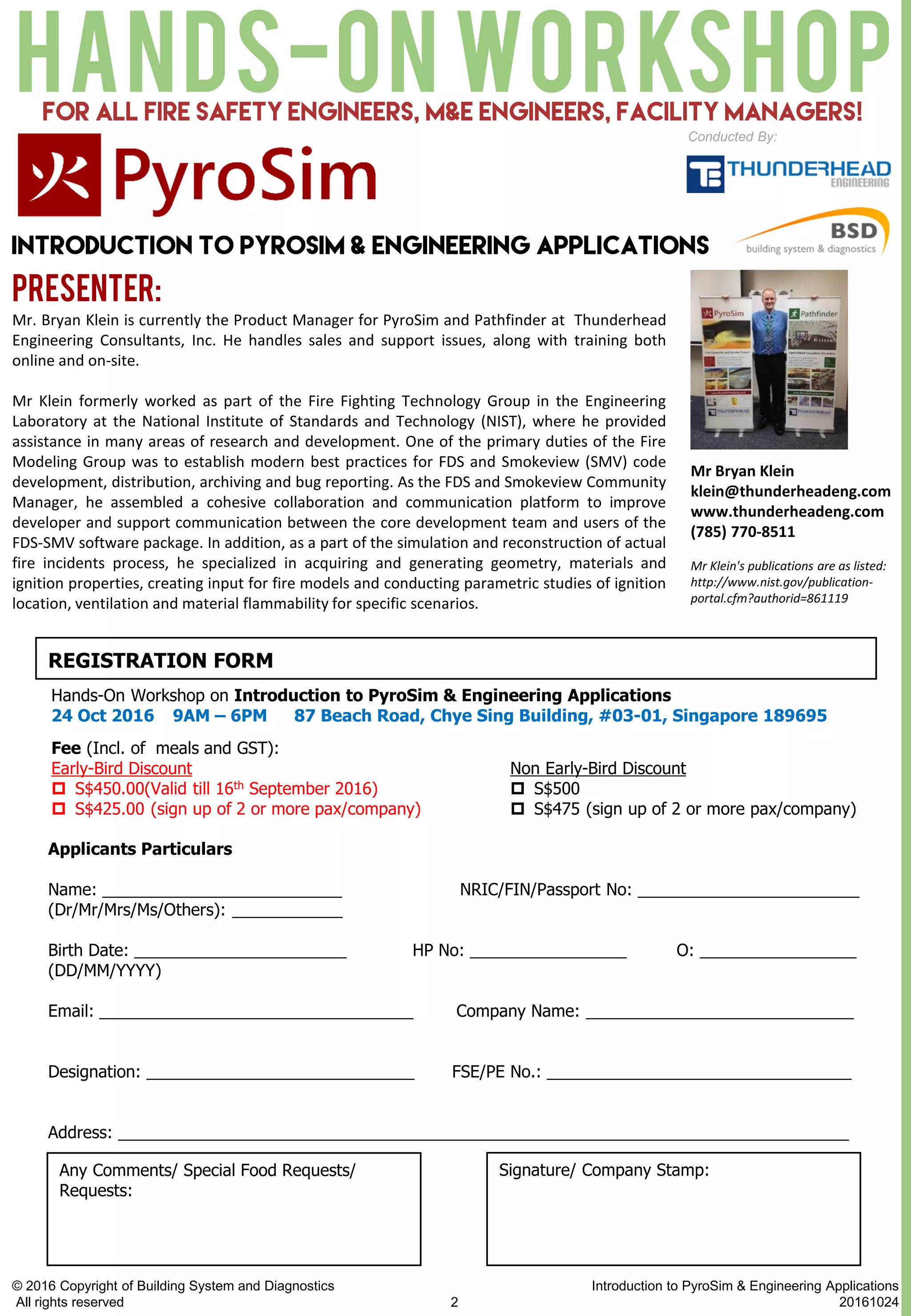 24 OCT 2016 - Introduction to PyroSim & Engineering Applications | PDF