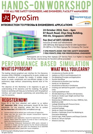 24 OCT 2016 - Introduction to PyroSim & Engineering Applications | PDF