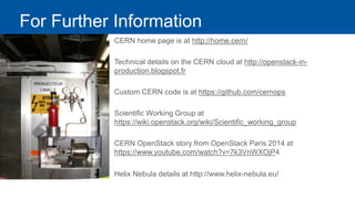 20161025 OpenStack at CERN Barcelona | PPTX | Cloud Computing | Internet