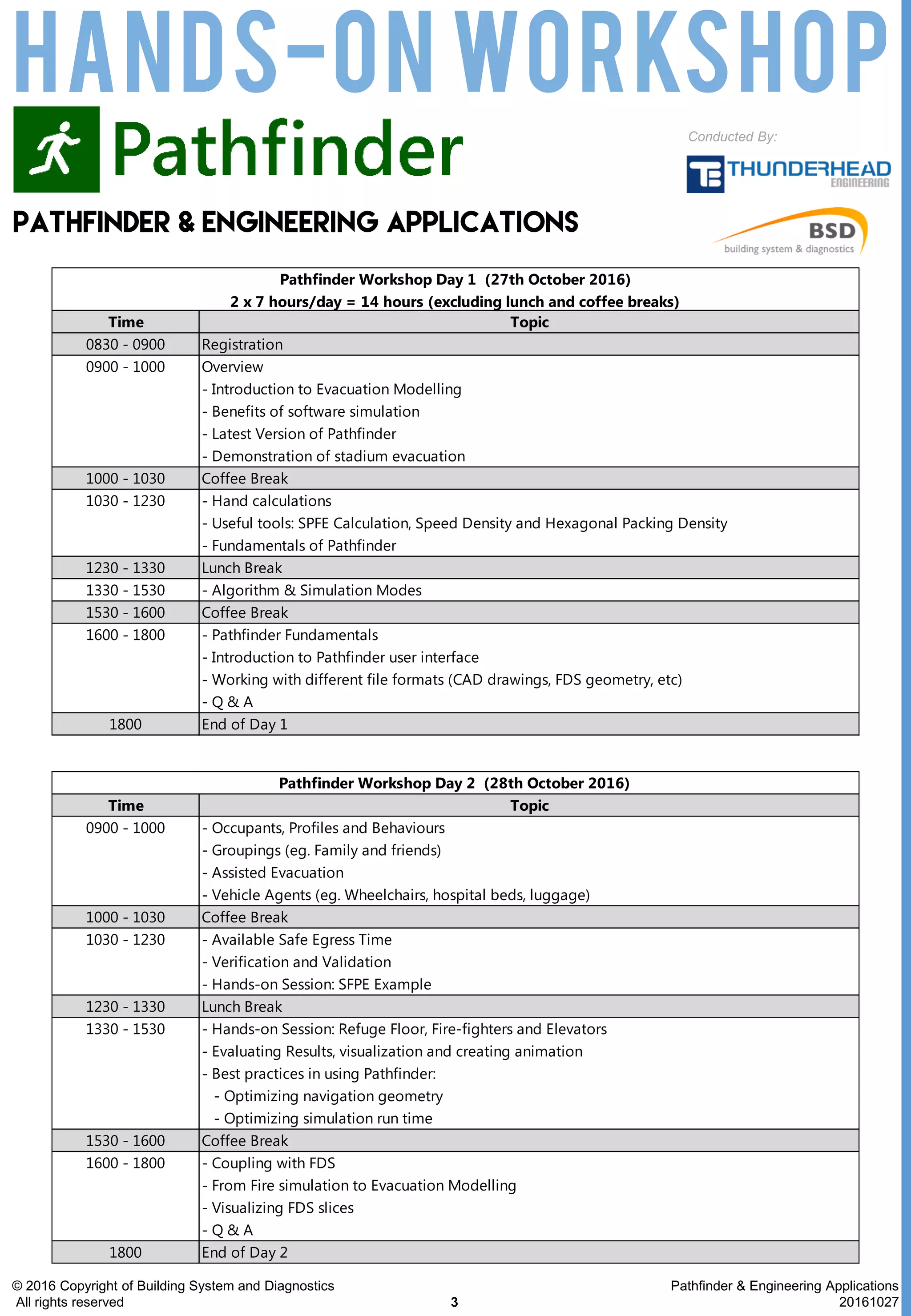 27-28 OCT 2016 - Pathfinder & Engineering Applications | PDF