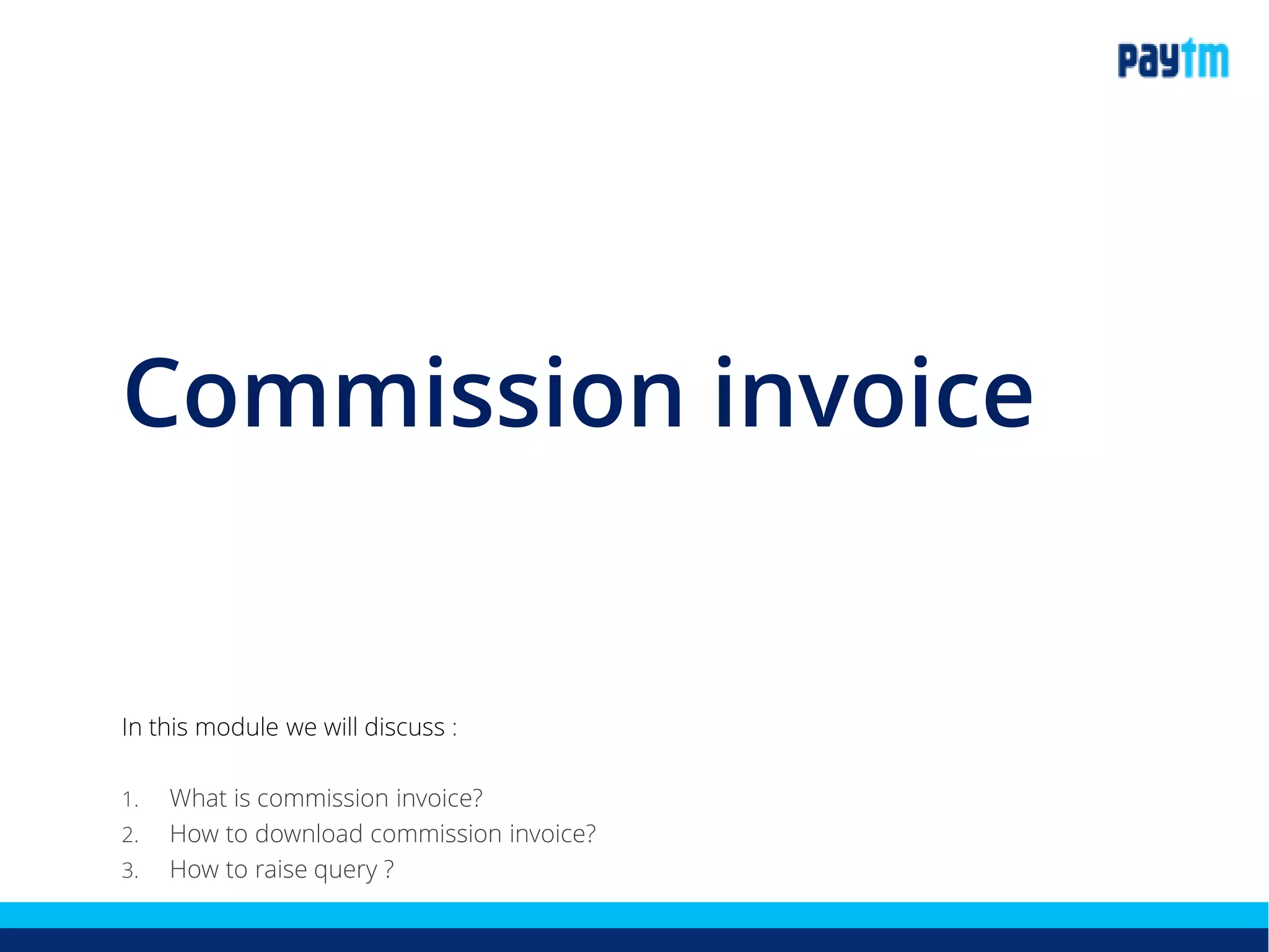 Payments commission invoice | PDF