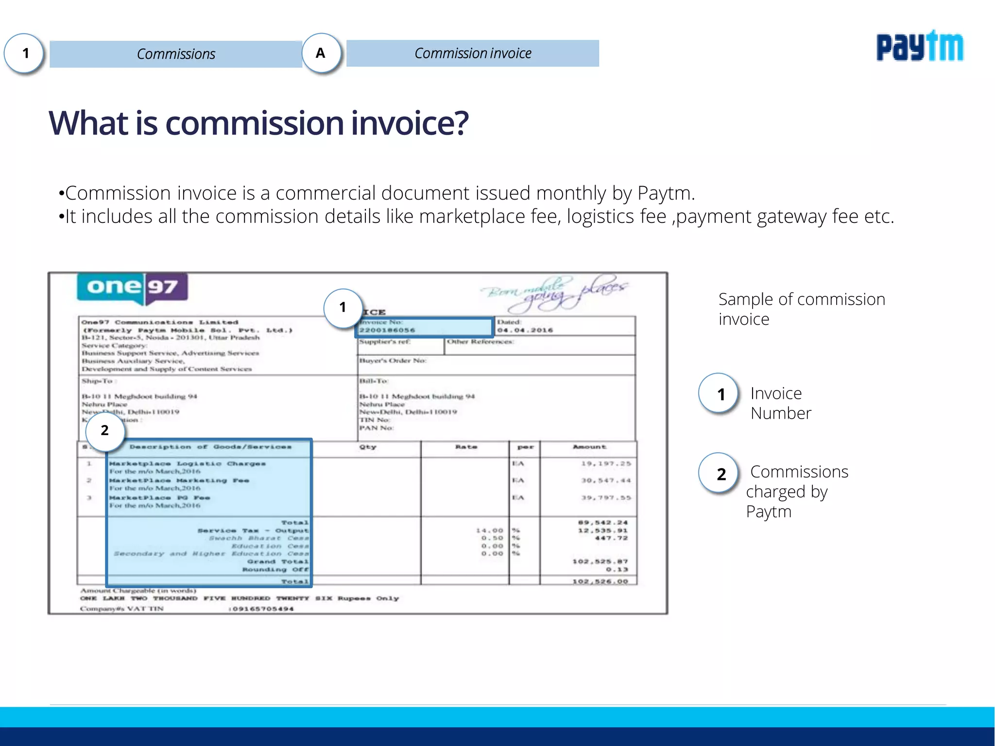 Payments commission invoice | PDF