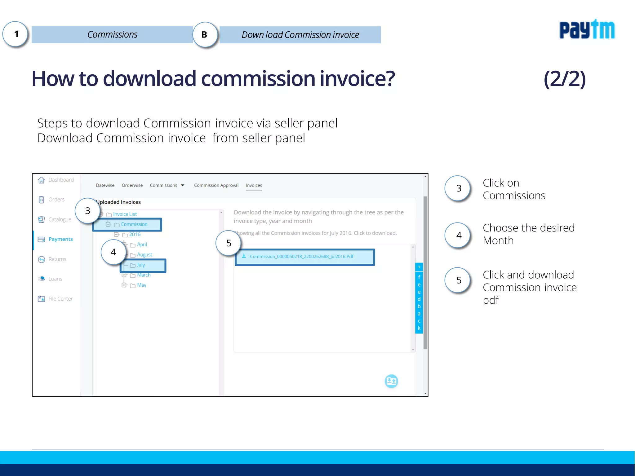 Payments commission invoice | PDF