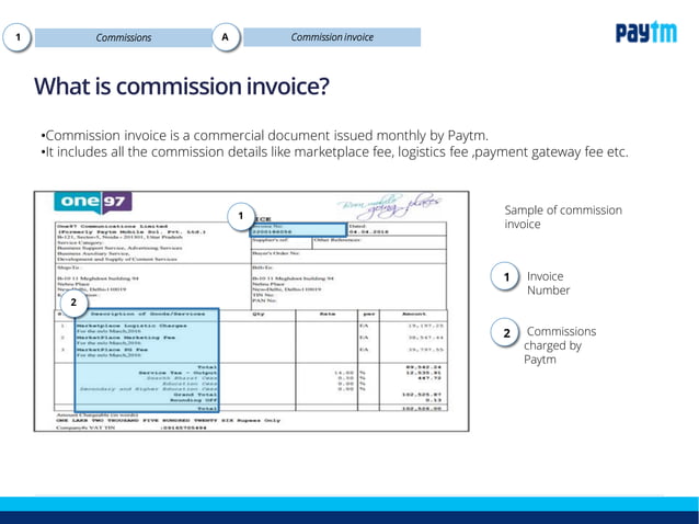 Payments commission invoice | PDF