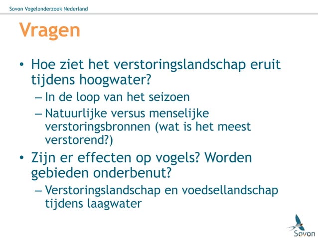 Monitoring verstoring tijdens hw-telling | PPT
