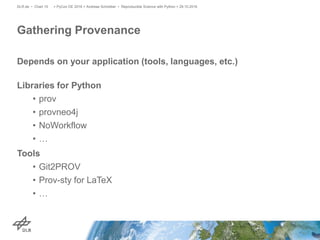 Reproducible Science with Python | PPTX