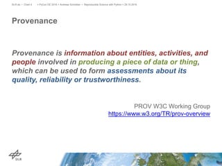 Reproducible Science with Python | PPTX