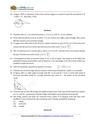 2016 10 mathematics_sample_paper_sa2_04 | PDF