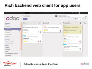 PixelsCamp | Odoo - The Open Source Business Apps Platform for the 21st Century | PDF | Web ...