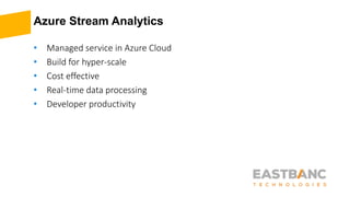 Getting started with Azure Event Hubs and Stream Analytics services | PPTX