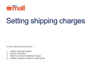 Setting shipping charges | PPT