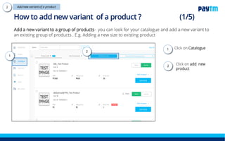 Catalogue add new variant | PPT