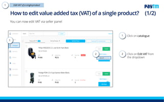 Edit VAT in catalogue | PPT