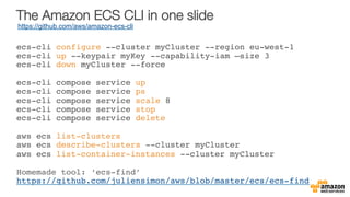 Running Docker clusters on AWS (November 2016) | PPT
