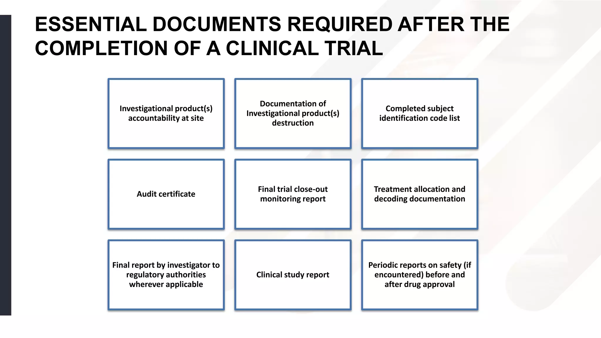 Essential Documents for the Conduct Of a Clinical Trial | PPTX