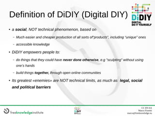 Digital DIY opportunities and challenges for the european society | PPT