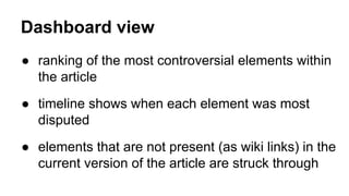Contropedia: a Visual Tool to Explore Controversies in Wikipedia ...