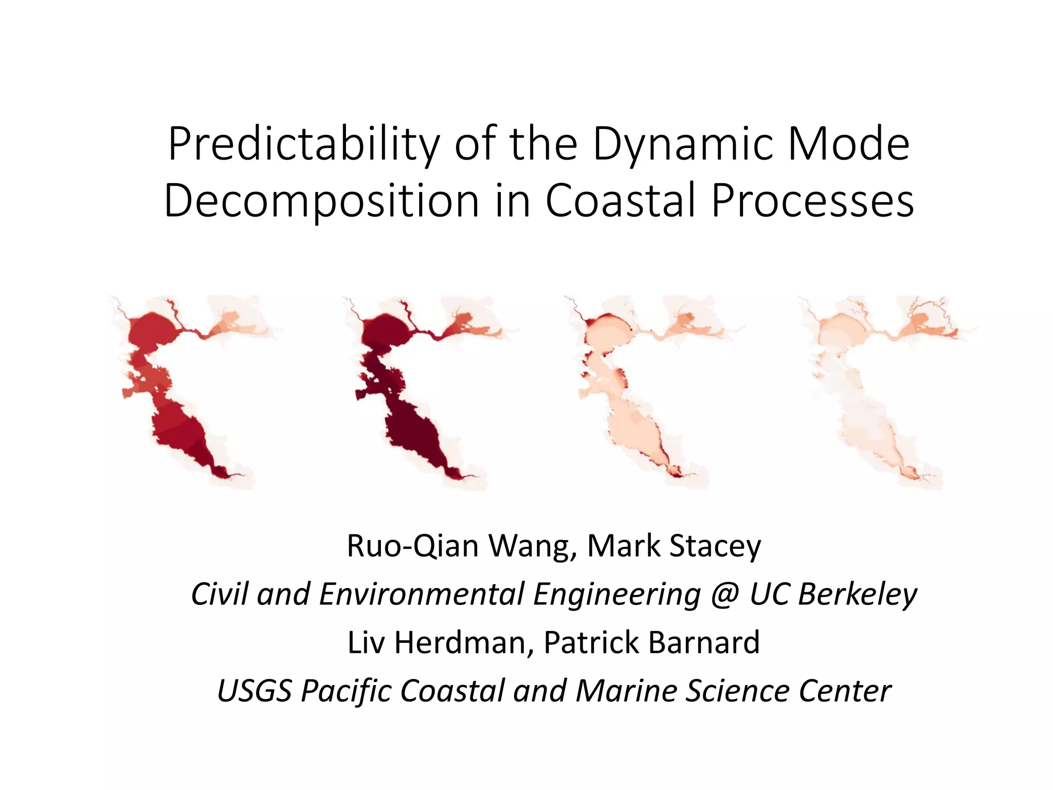Predictability of the Dynamic Mode Decomposition in Coastal Processes | PDF
