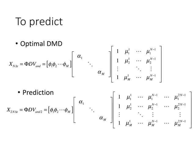 Predictability Of The Dynamic Mode Decomposition In Coastal Processes Ppt