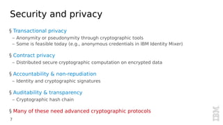 Architecture of the Hyperledger Blockchain Fabric - Christian Cachin - IBM Research Zurich | PDF