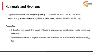 Grammar: Use of Hyphens In Medical Writing | PPTX