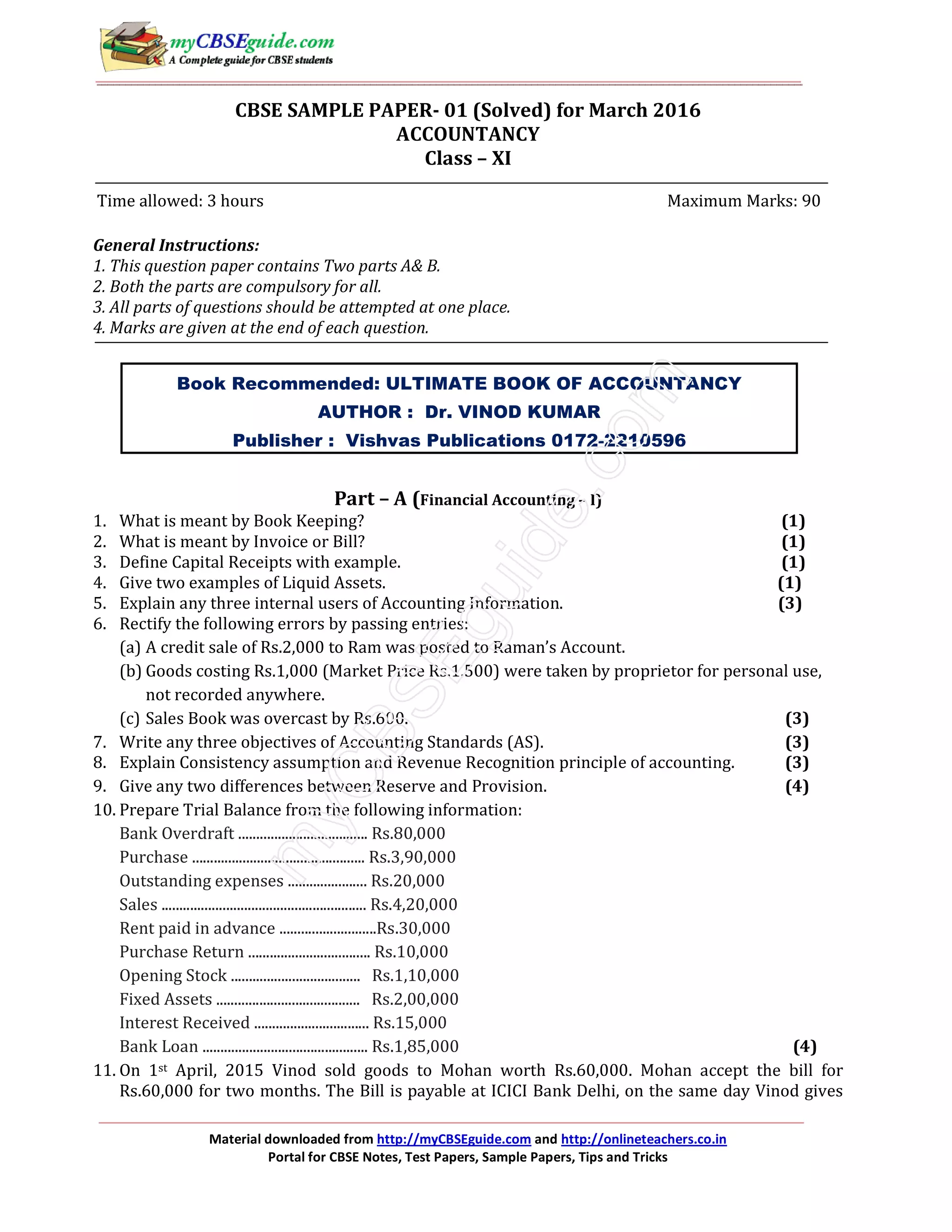 2016 11 accountancy_sample_paper_01 | PDF