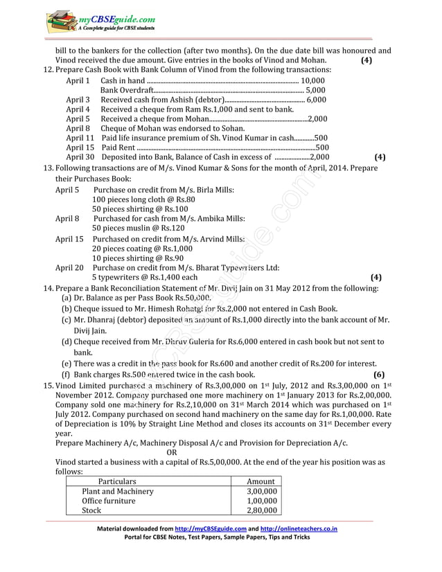 2016 11 accountancy_sample_paper_01 | PDF