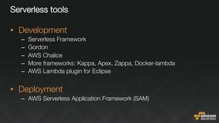 Serverless Frameworks on AWS | PPT