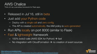 Serverless Frameworks on AWS | PPT